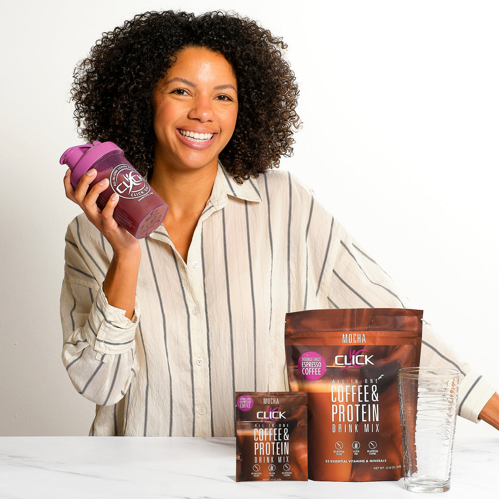 CLICK® Coffee Protein Powder Meal Replacement, Mocha Flavor – CLICK All ...