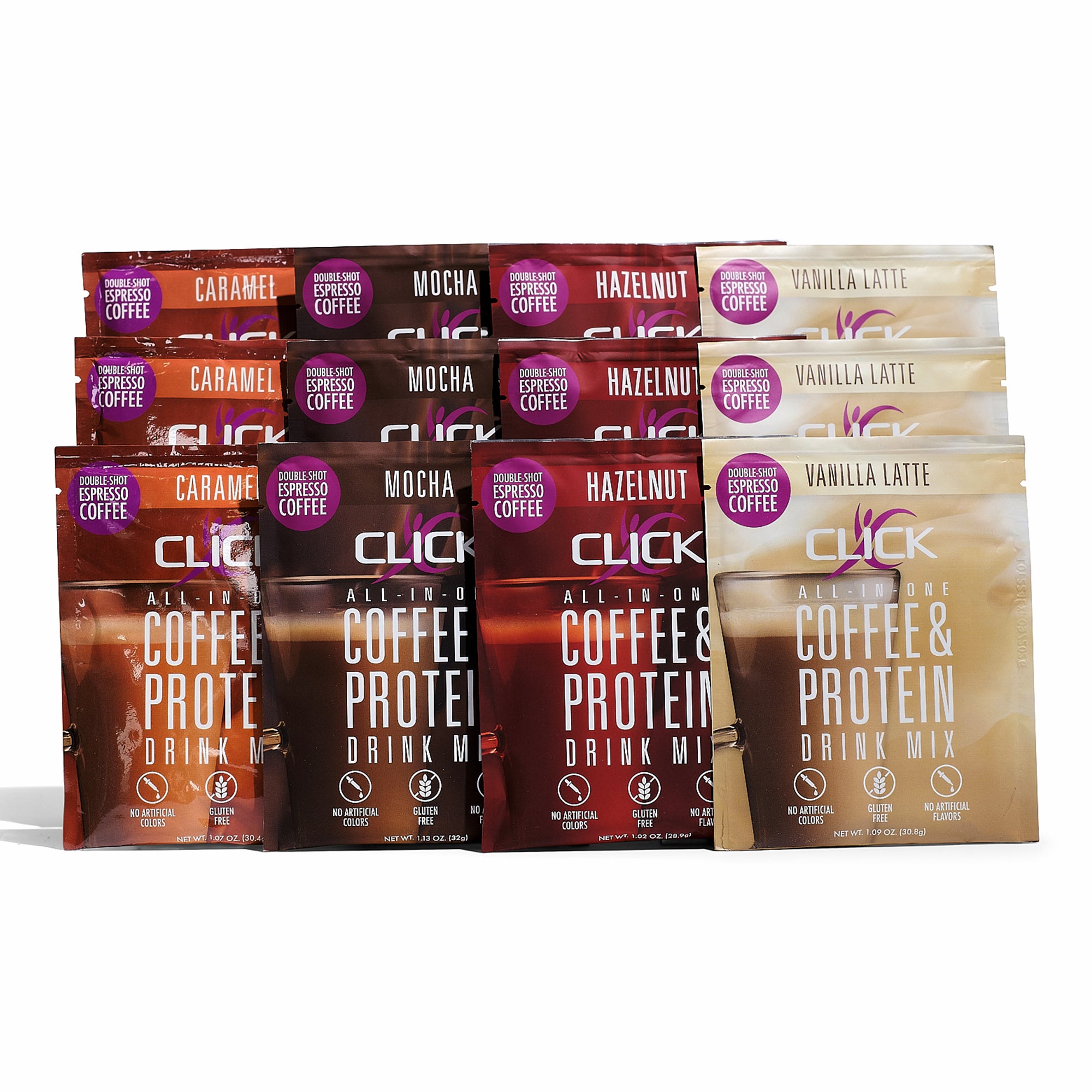 CLICK Coffee Protein Single Packets and Samples Collection